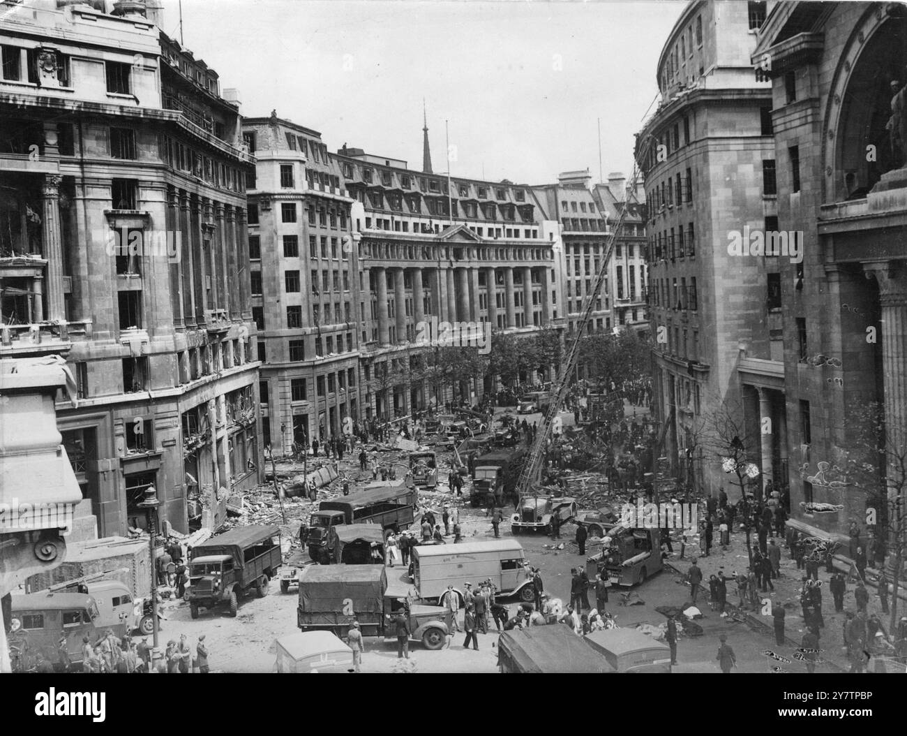 V Bomb on Aldwych, London, England - 30 June 1944 Stock Photo - Alamy