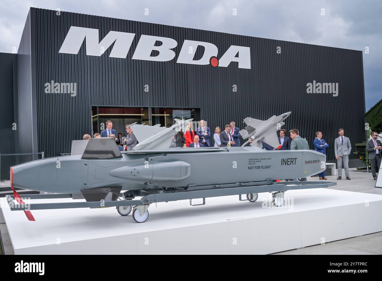 Armaments company MBDA, Weapon Systems Exhibition, front Taurus KEPD ...