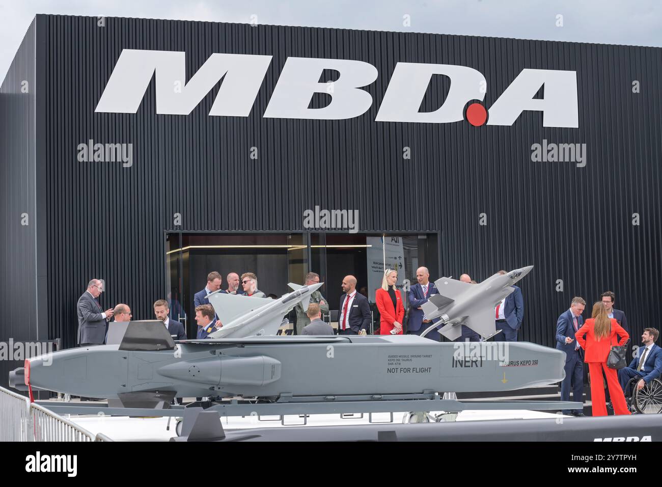 Armaments company MBDA, Weapon Systems Exhibition, front Taurus KEPD ...