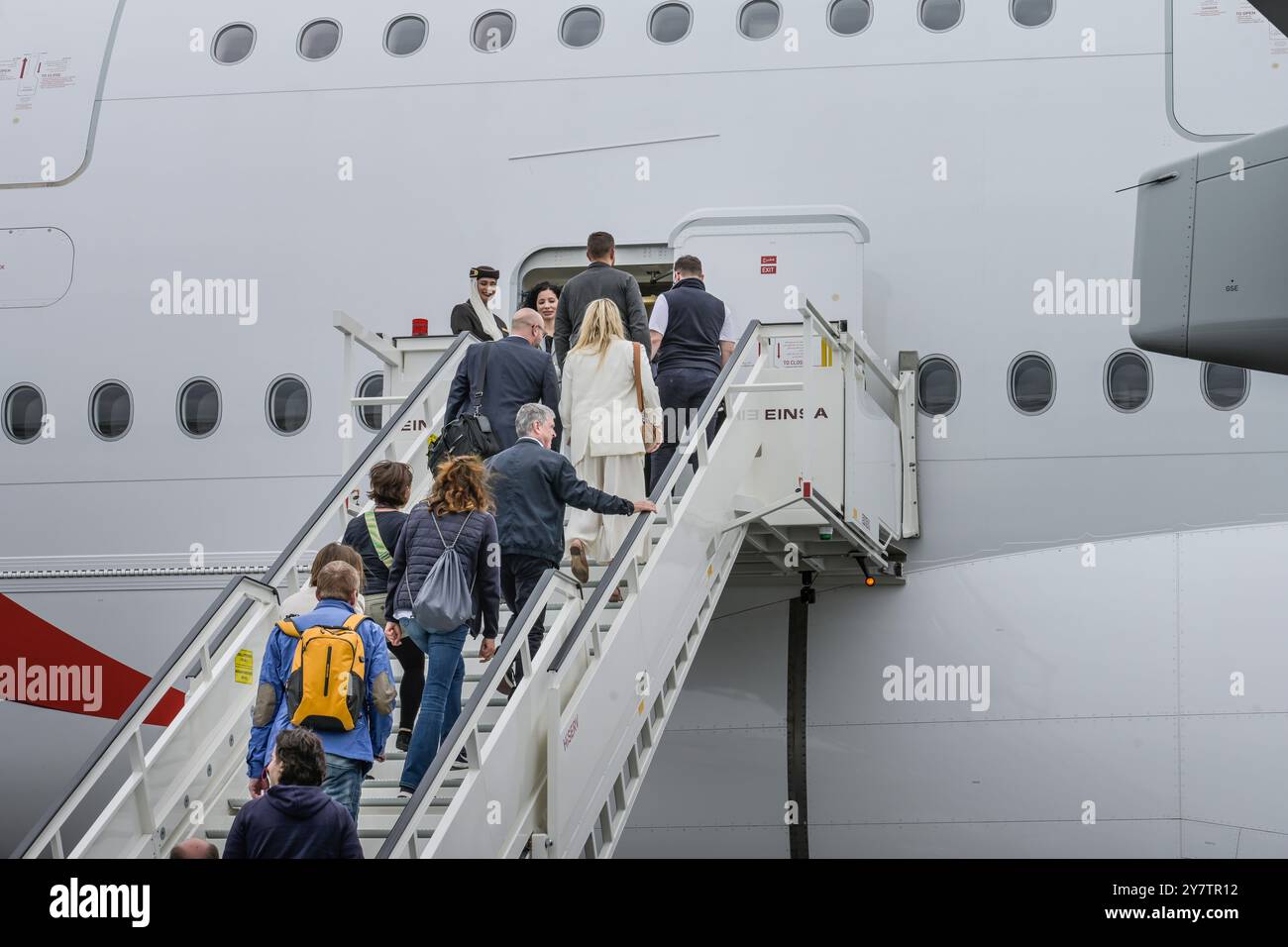 Gangway, stairs, Emirates Airbus A380, ILA 2024, International ...