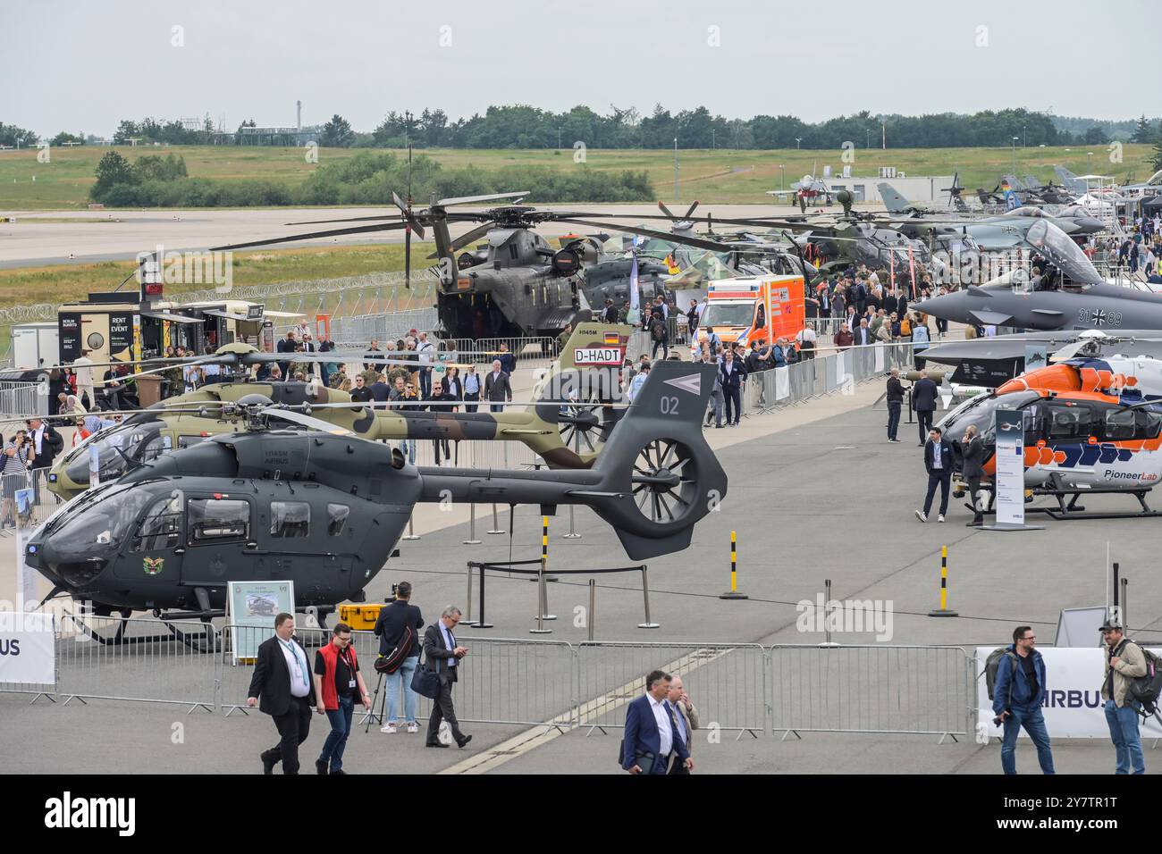open-air site, visitors, helicopters, German Air Force, ILA 2024 ...