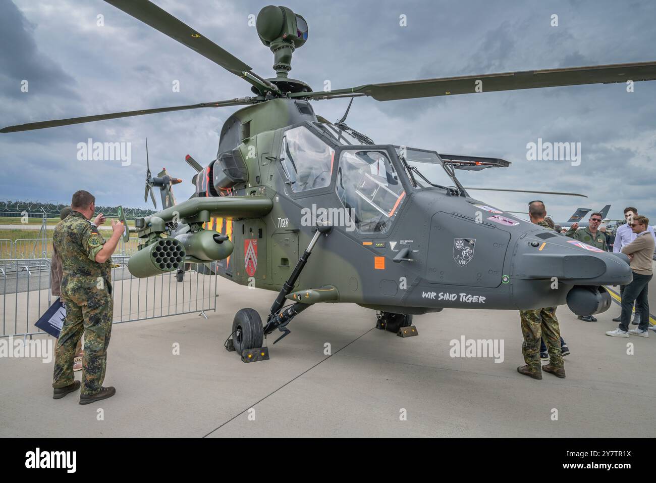 Combat helicopter KHT TIGER, German Air Force, ILA 2024, International ...