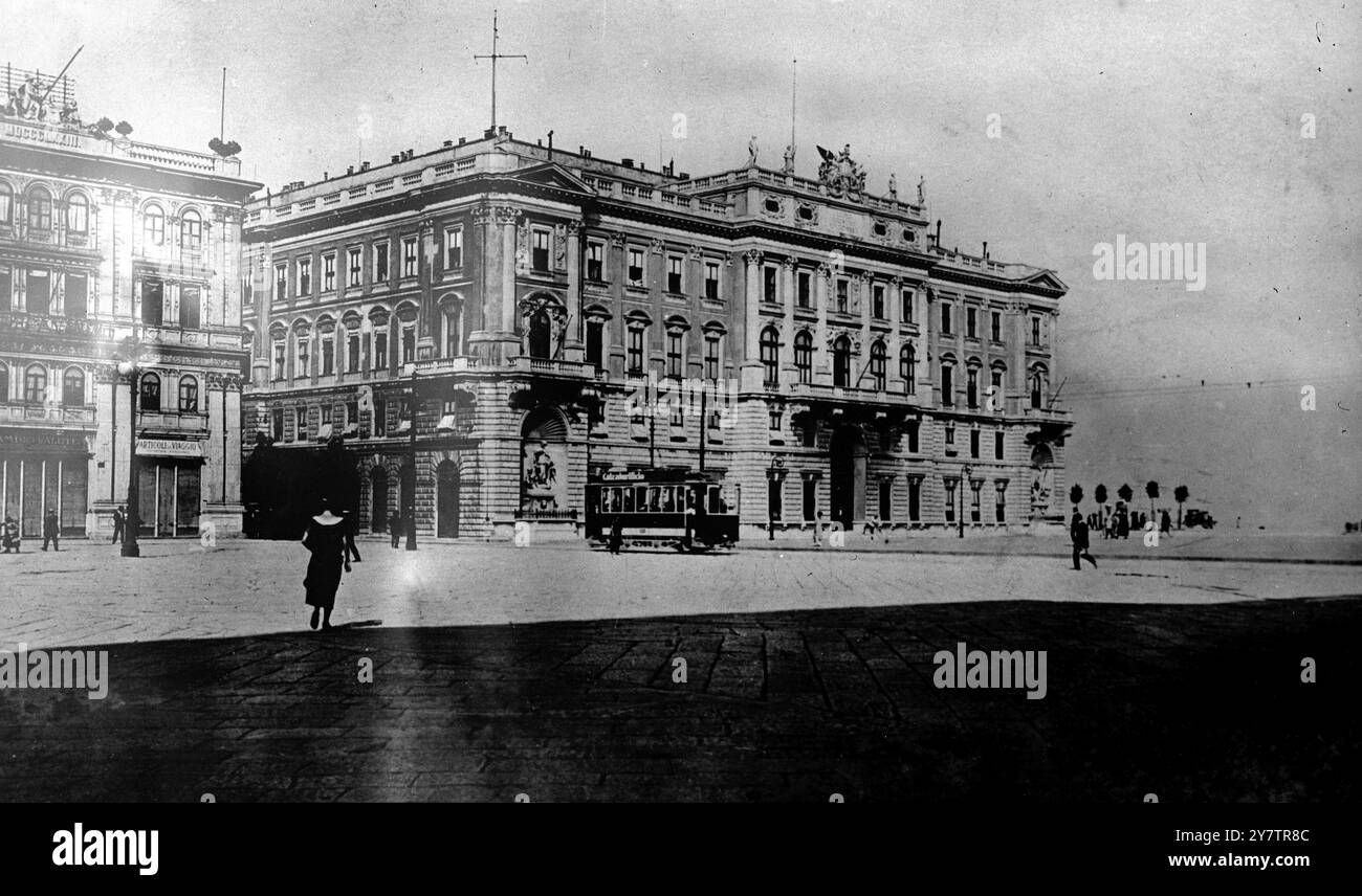Lloyd Triestino building in Trieste in Trieste1940s Stock Photo - Alamy