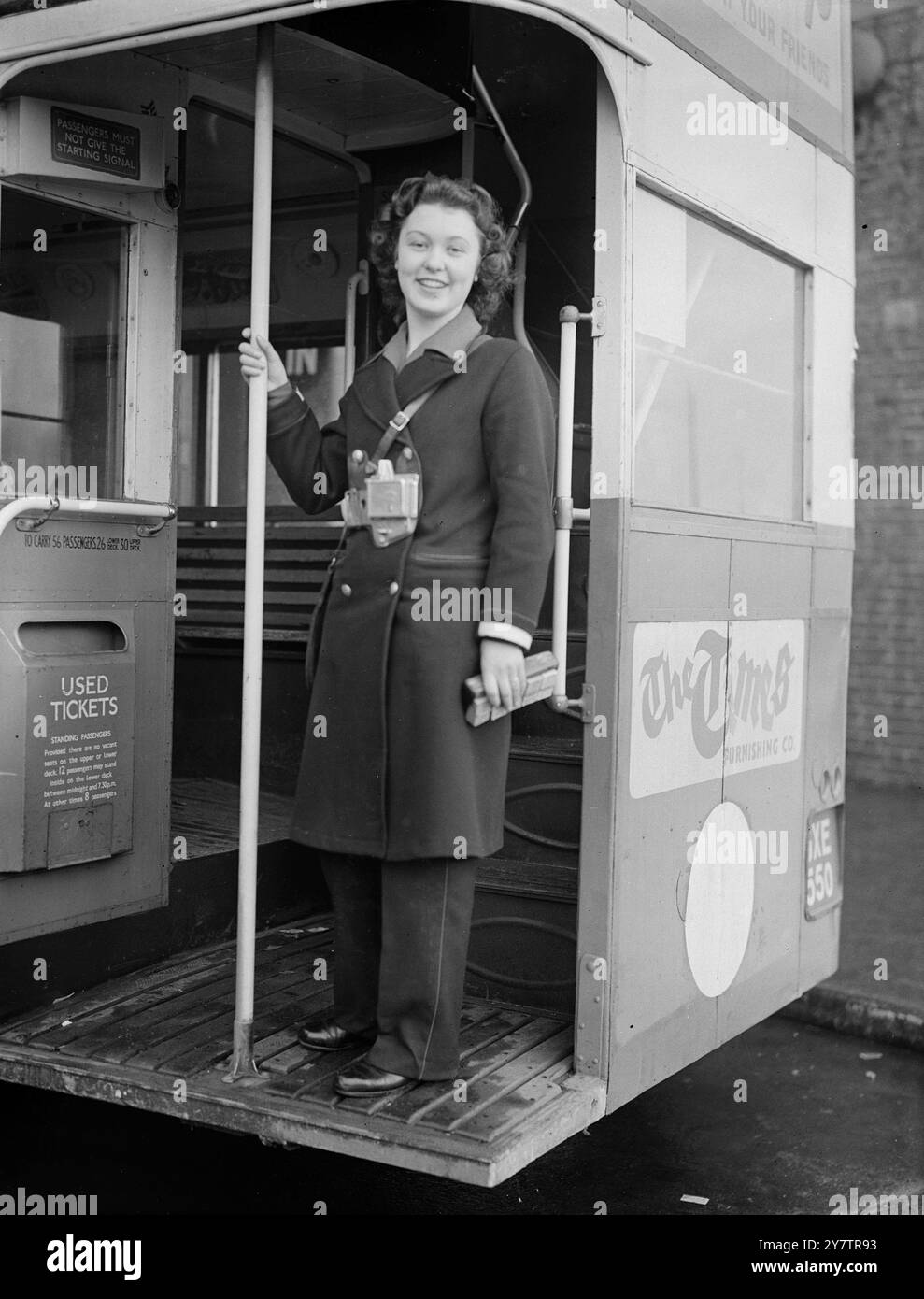 London's prettiest " Clippie "Mrs Cynthia Churchill , chosen as the ...