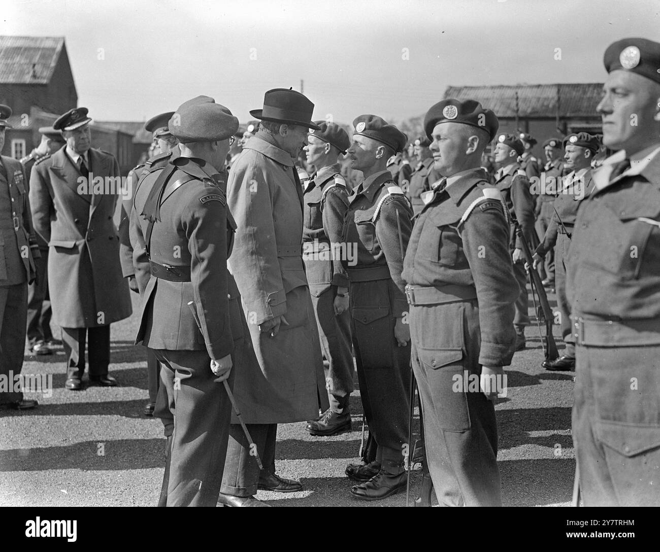 Passing out parade of Officer cadets at RAF Station - April 1945 Stock ... Passing out parade of Officer cadets at RAF Station - April 1945 Stock ...