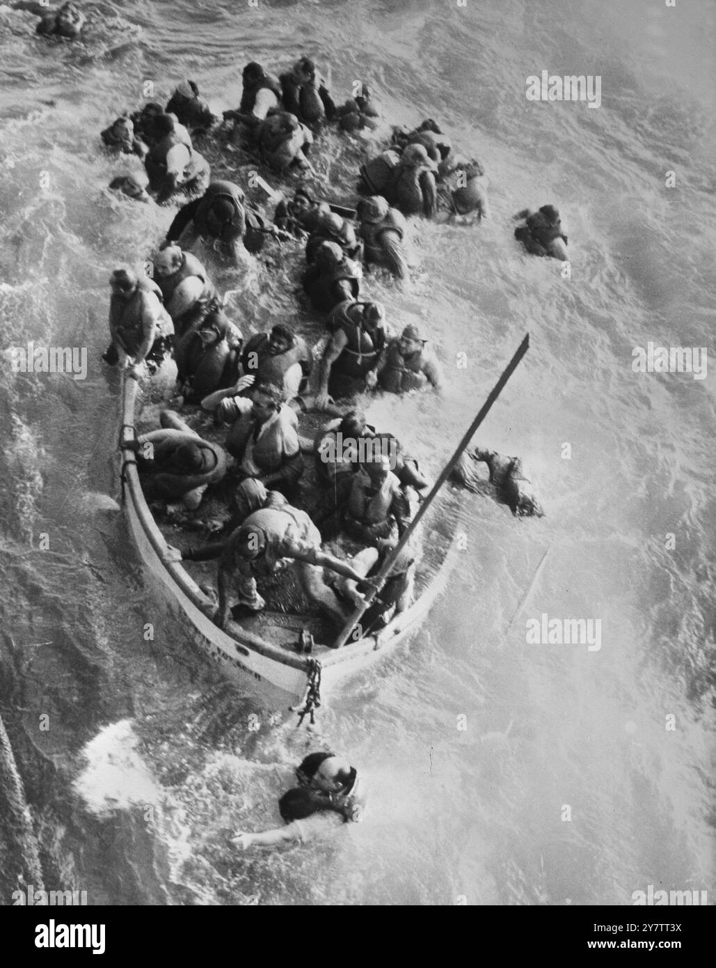 491163 SINKING FREIGHTER: LIFEBOAT SWAMPED, LONG BEACH, CALIF: AN ...