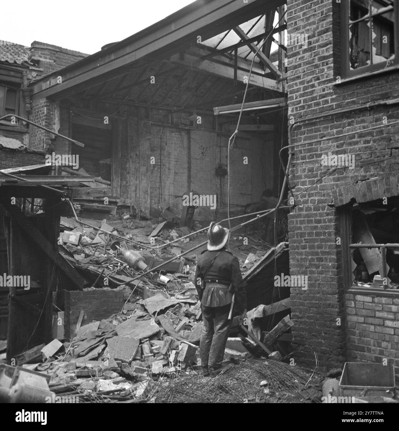 LONDON PLATING WORKS BUST LONDON :THE WRECKED PREMISES OF A PLATING ...