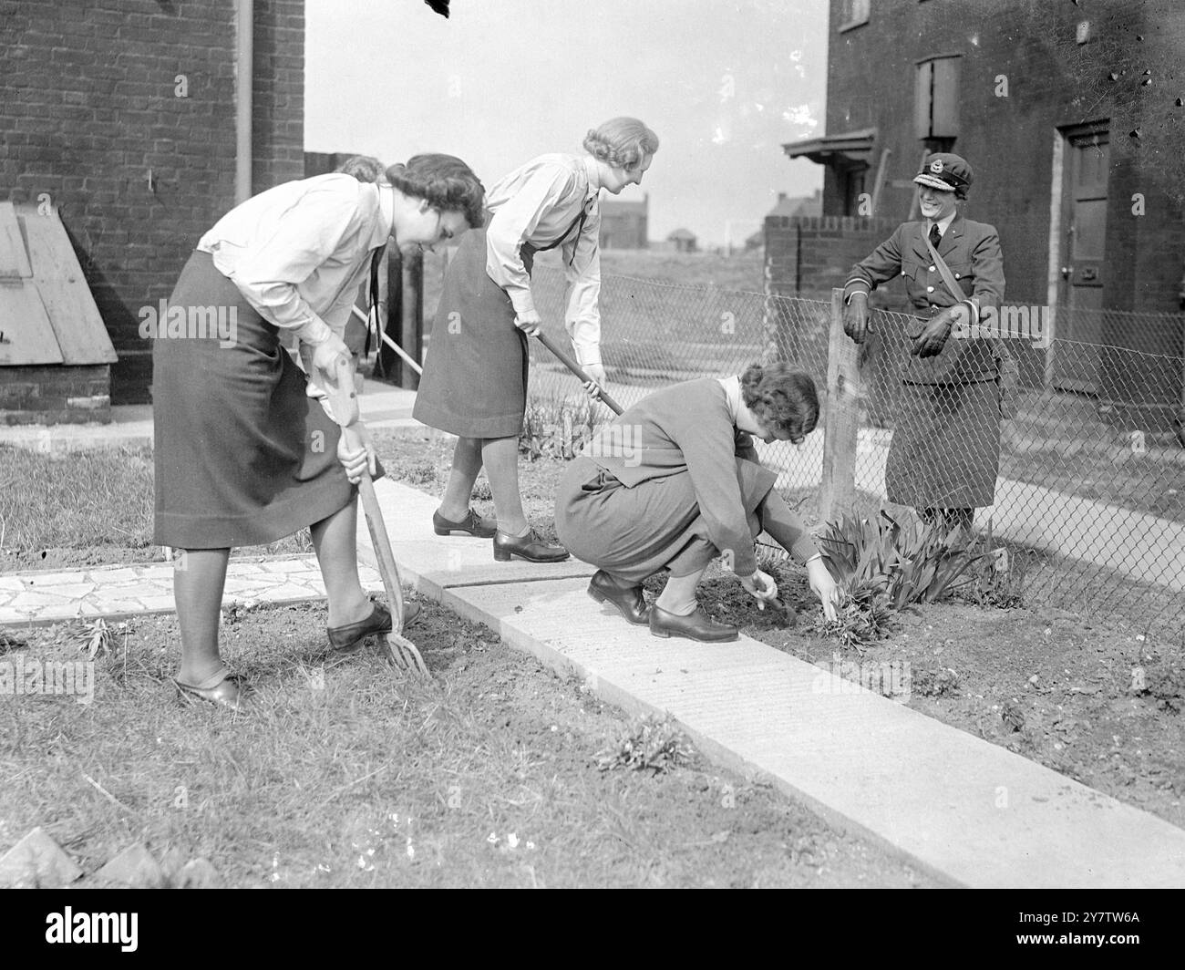 WAAF GIRLS UNDER DIRECTORS EYE An inspection of a detachment of the ...