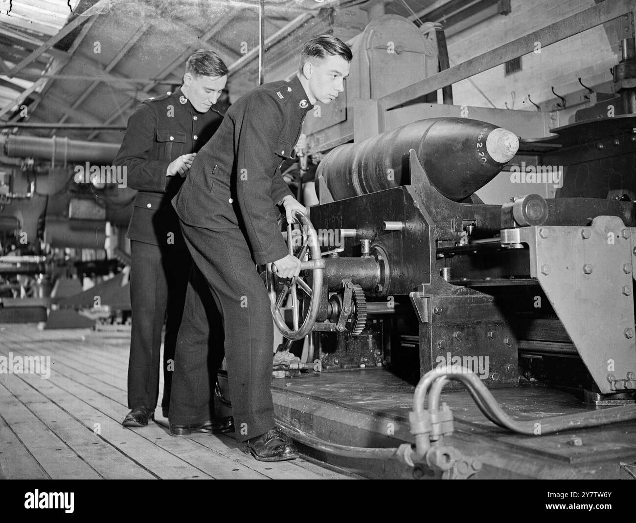 "BOGEY" MEN Photo Shows: Recruits to the Royal Marines learing how to ...