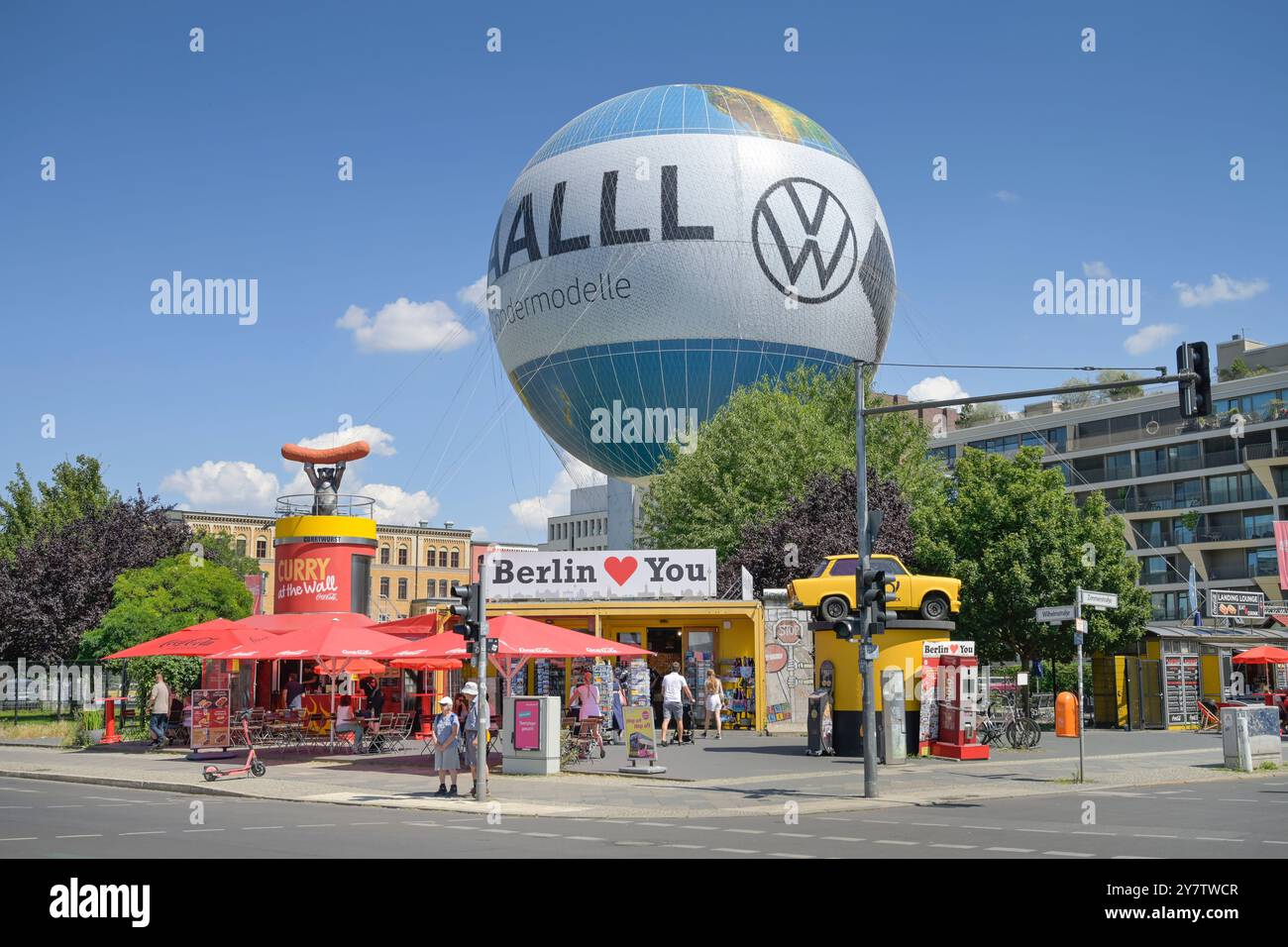 Air Service Berlin, Helium Balloon, Zimmerstraße / Wilhelmstraße, Mitte ...