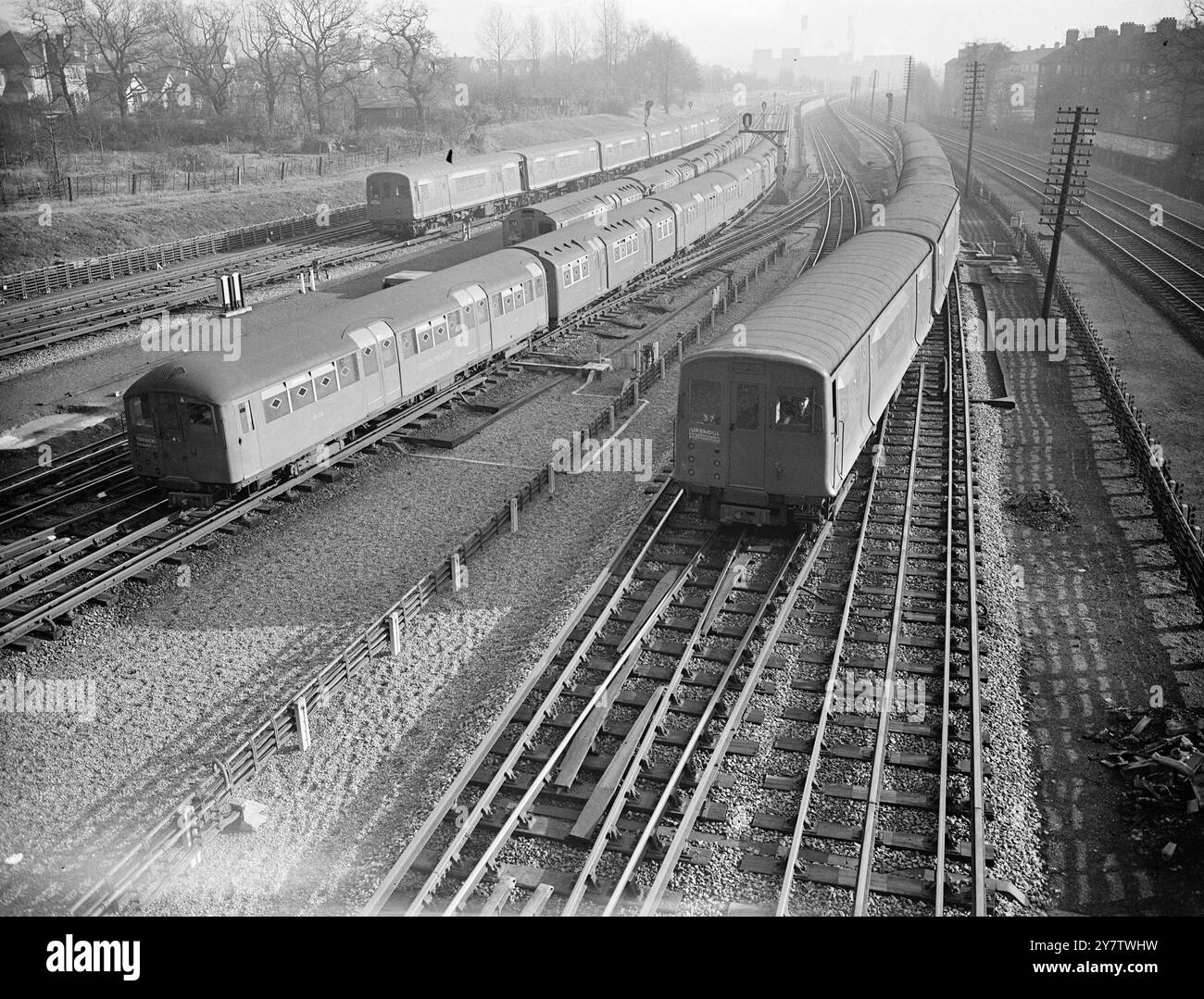 Tube trains Bakerloo line to Stanmore Metropolitan line to Uxbridge 12 ...