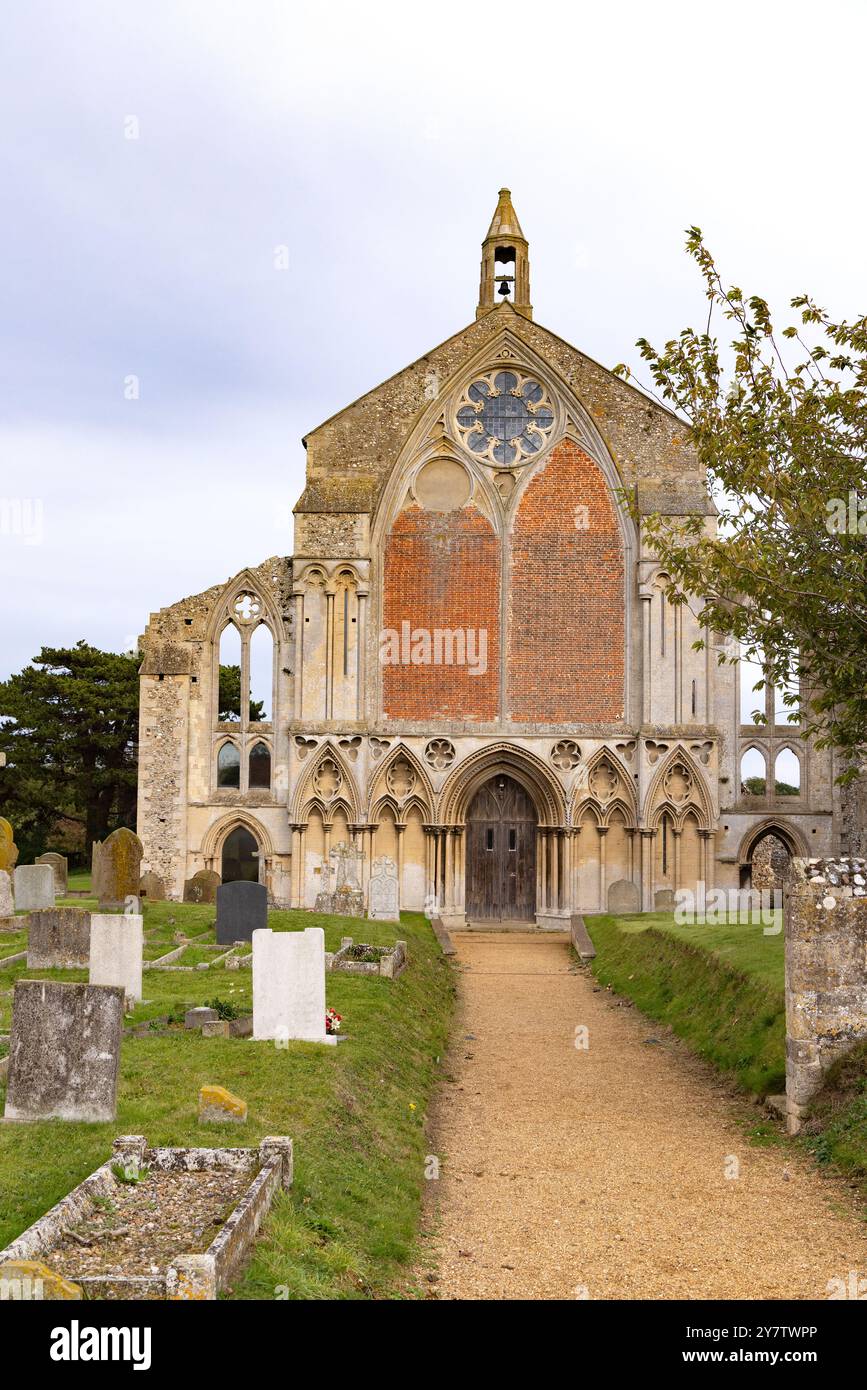 Ruins of Binham Priory, or St Marys Priory, Binham village, Norfolk,UK ...