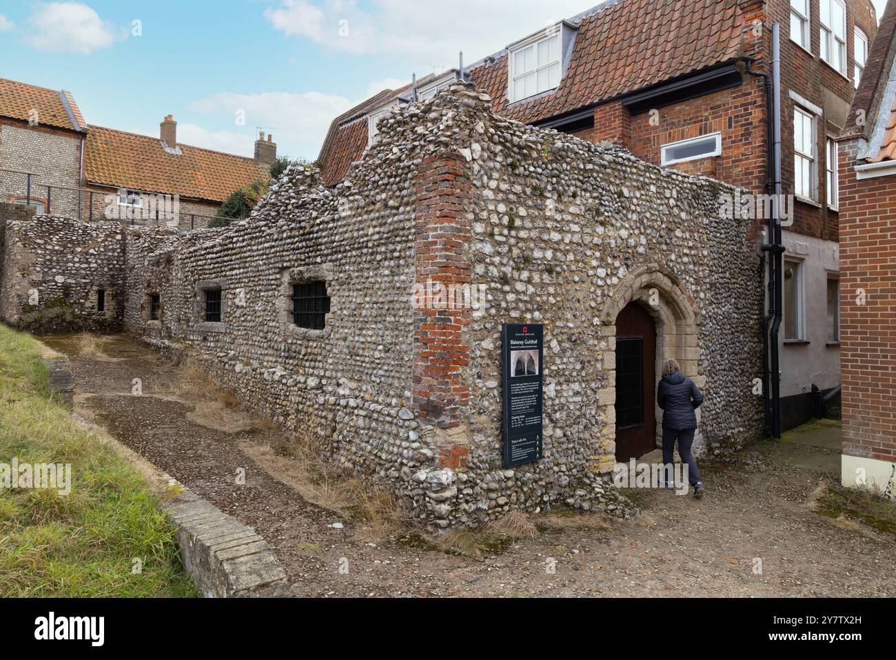 Blakeney Guildhall; the 14th century undercroft, exterior, Medieval ...