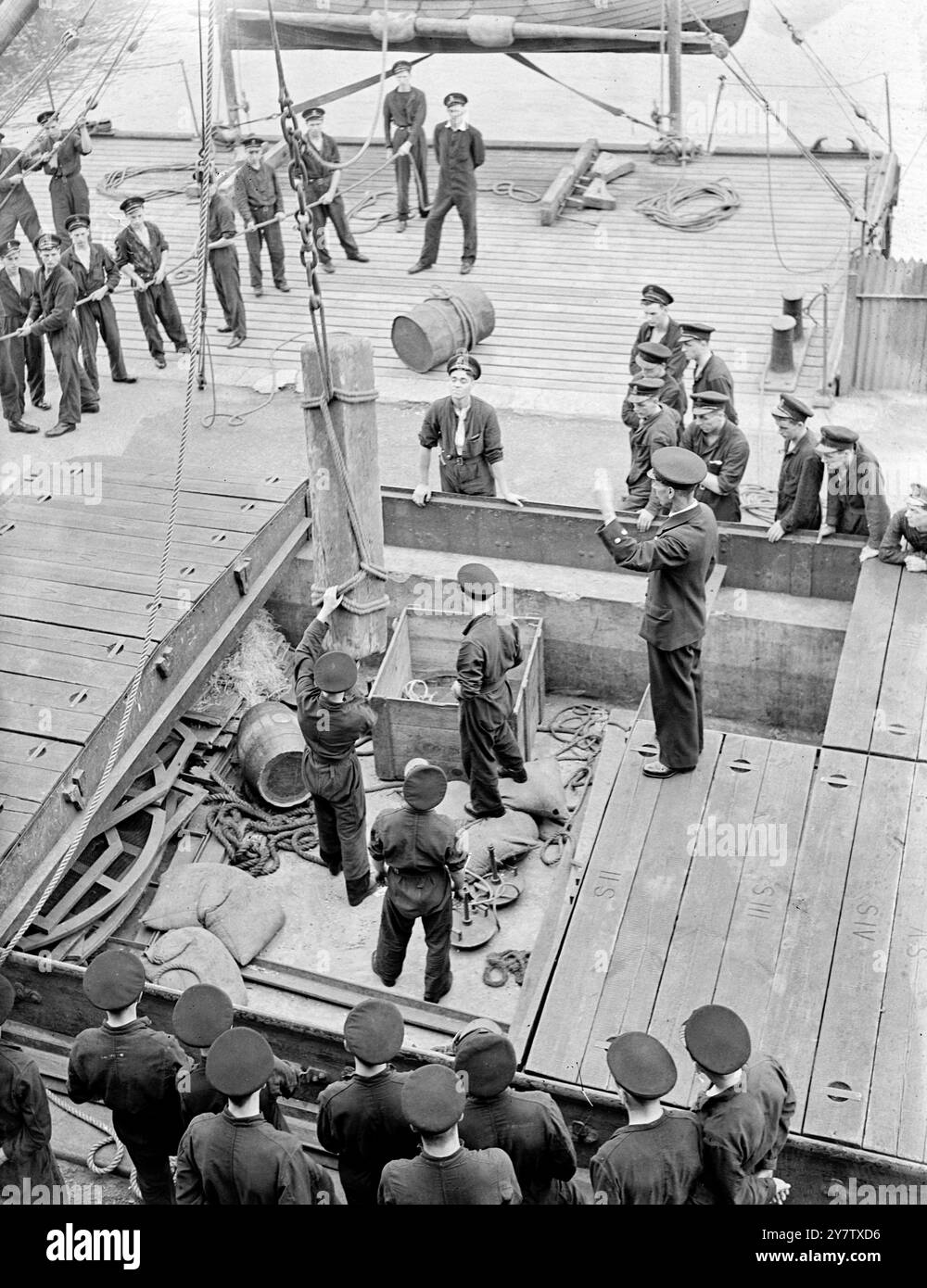 NAVY SHORE ESTABLISHMENT USED TO TRAIN MERCHANT SEAMEN At the Royal ...