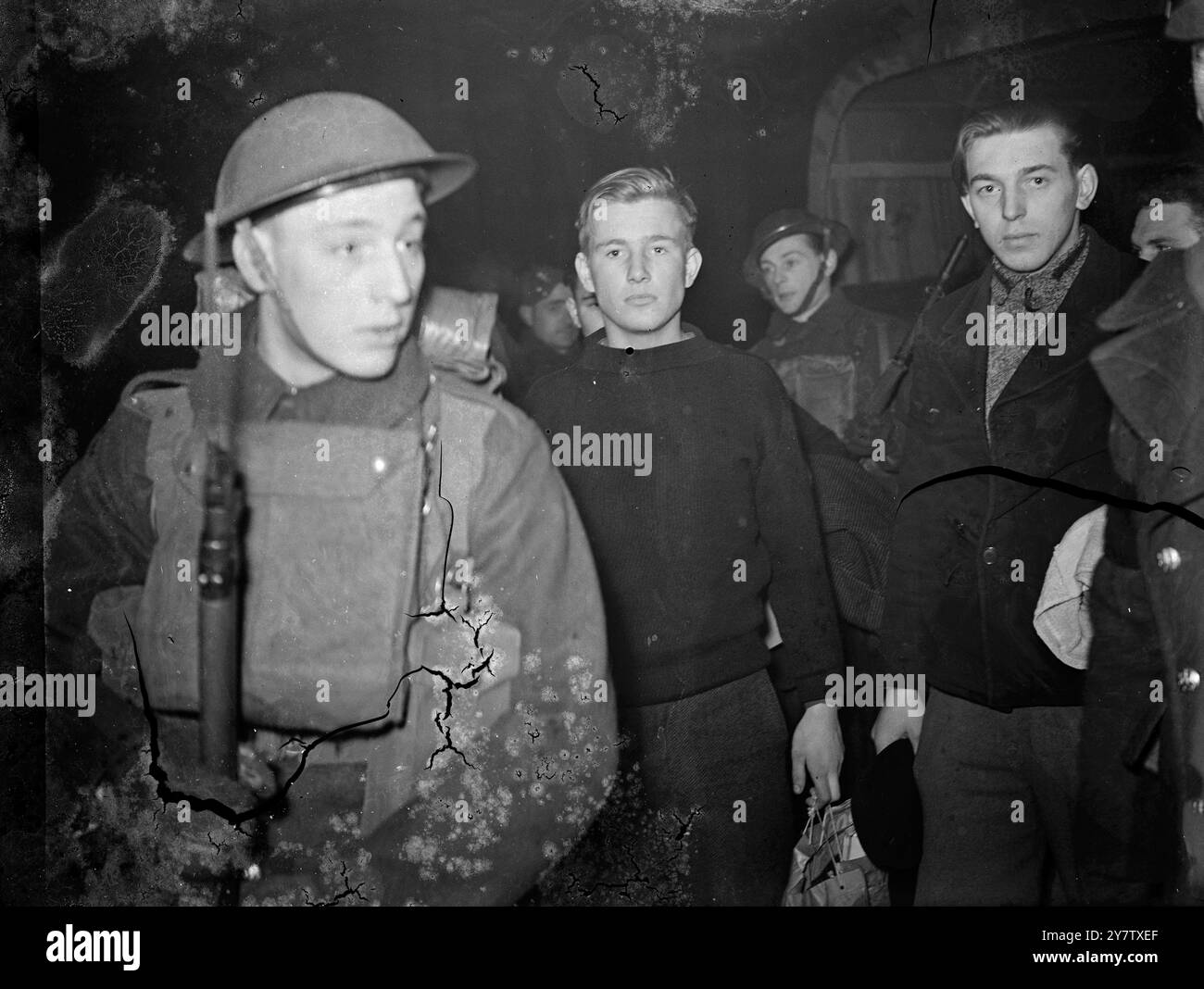 THE WAR IS OVER FOR THESE GERMANS Photo Shows: A party of German ...