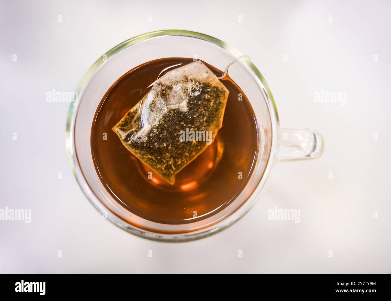 Top view brewing tea hi-res stock photography and images - Alamy