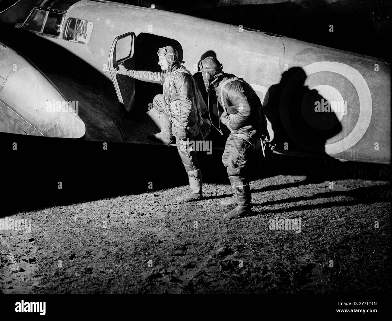 Photo Shows: An air crew descending from a plane after their first ...