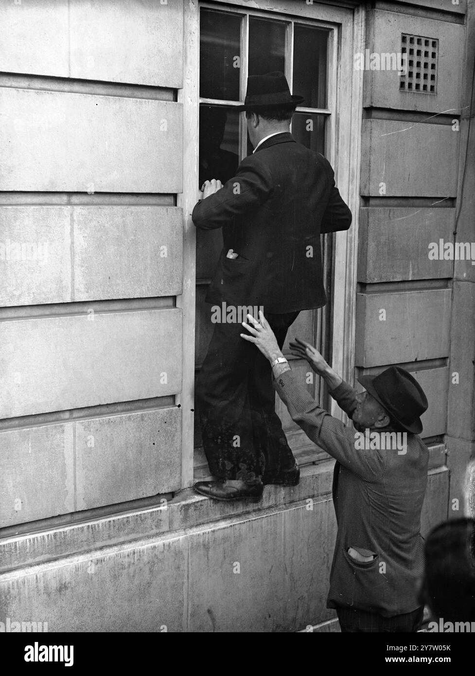 Forced entry of door Black and White Stock Photos & Images - Alamy