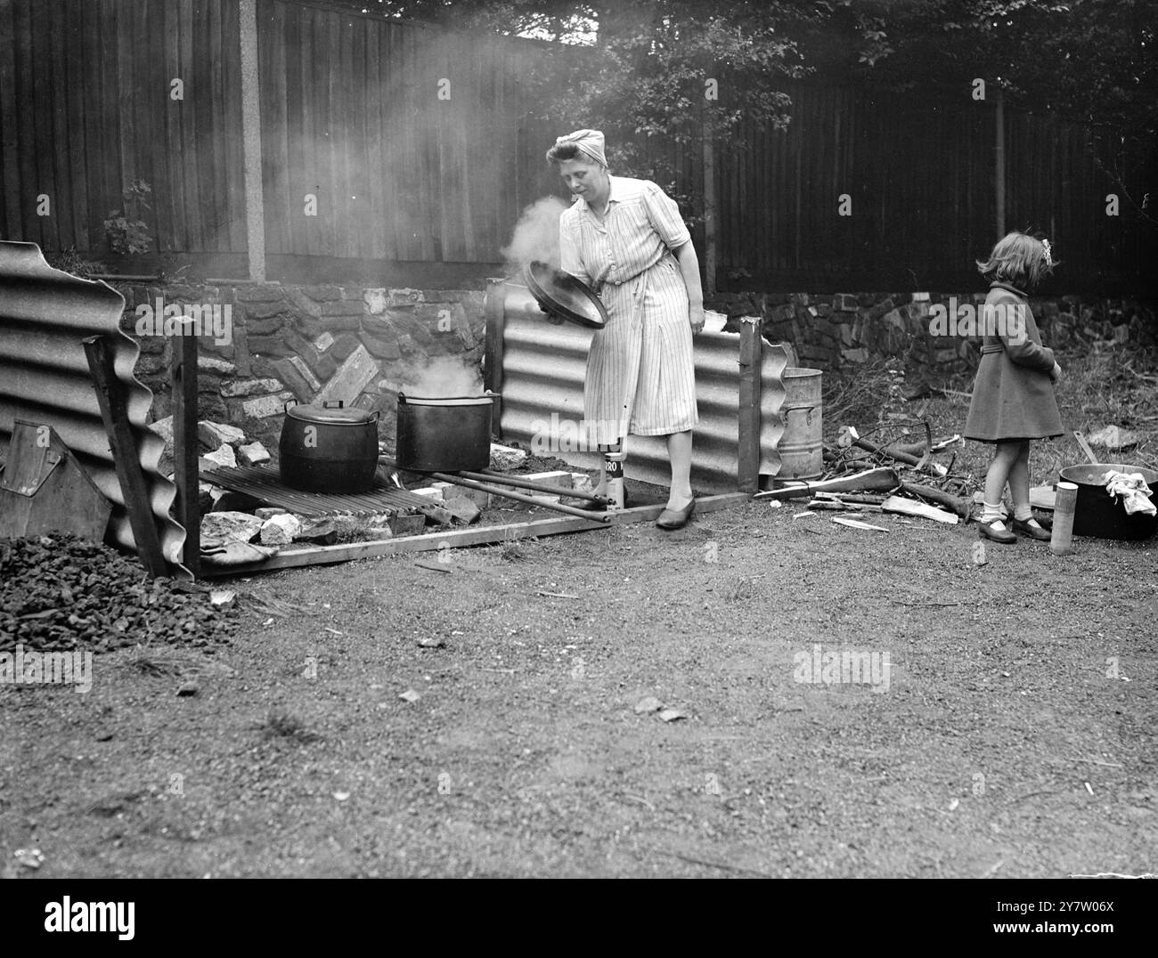 Child squat house Black and White Stock Photos & Images - Alamy