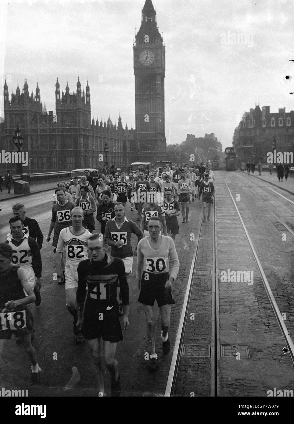 LONDON-BRIGHTON WALK, FIRST FOR EIGHT YEARS, STARTS AT WESTMINSTER ...