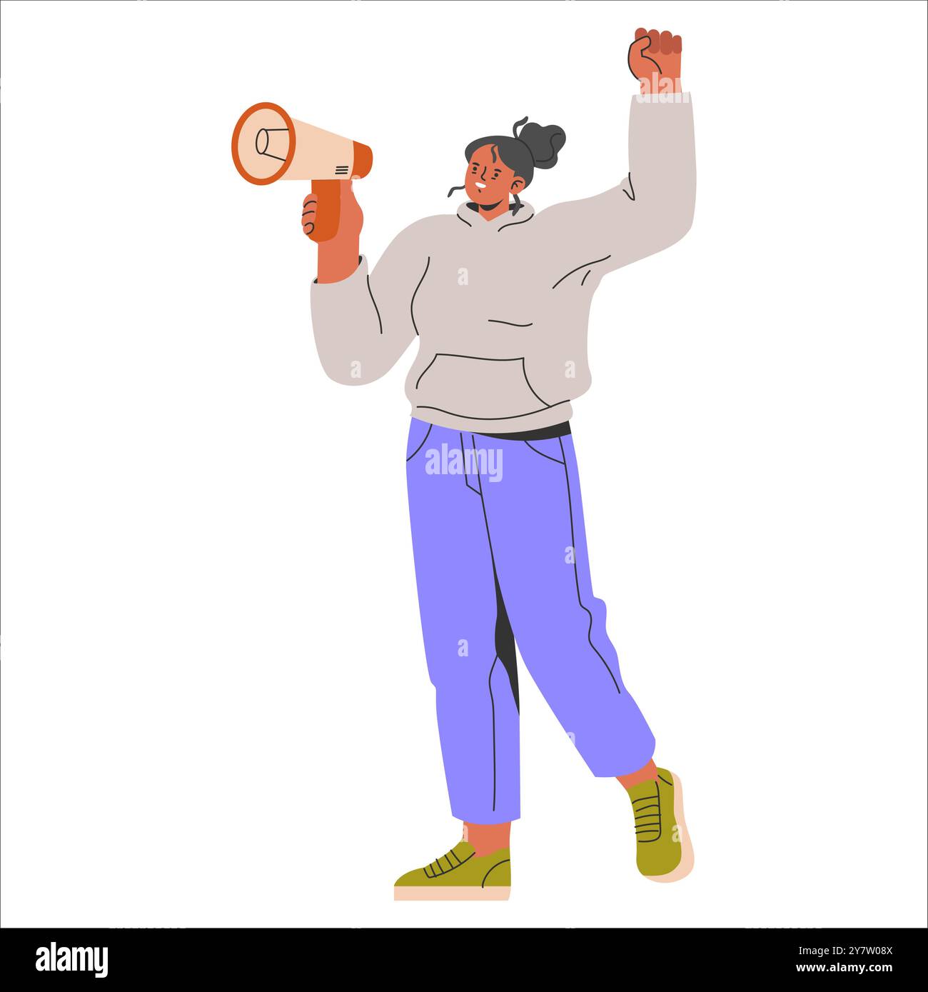 Diversity Businesswoman concept. A confident female professional leads ...