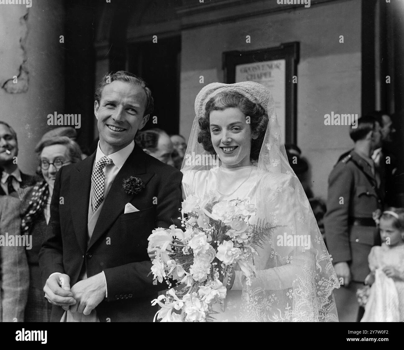 "LADDIE" LUCAS FAMOUS BATTLE OF BRITAIN PILOT, MARRIES IN LONDON. Wing ...