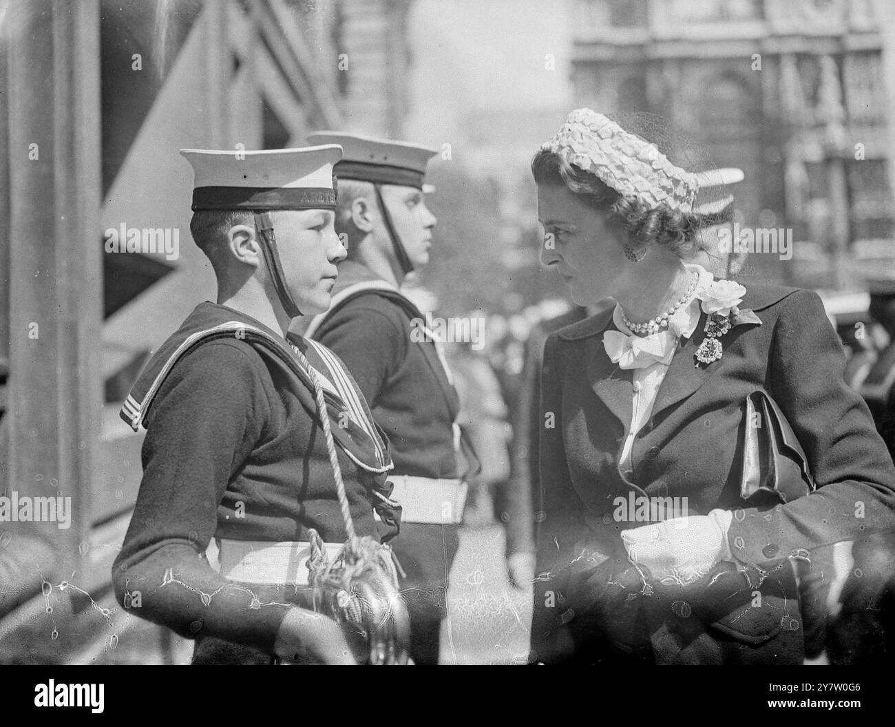 THE DUCHESS AND THE SAILOR The Duchess of Kent inspected a Guard of ...