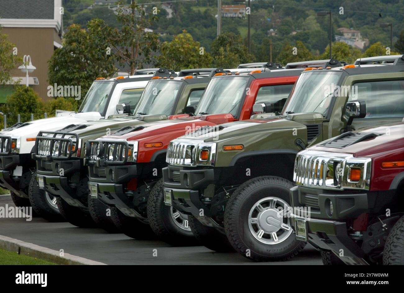 Los Gatos, California -- Hummers Detroit's hottest seller car are on ...