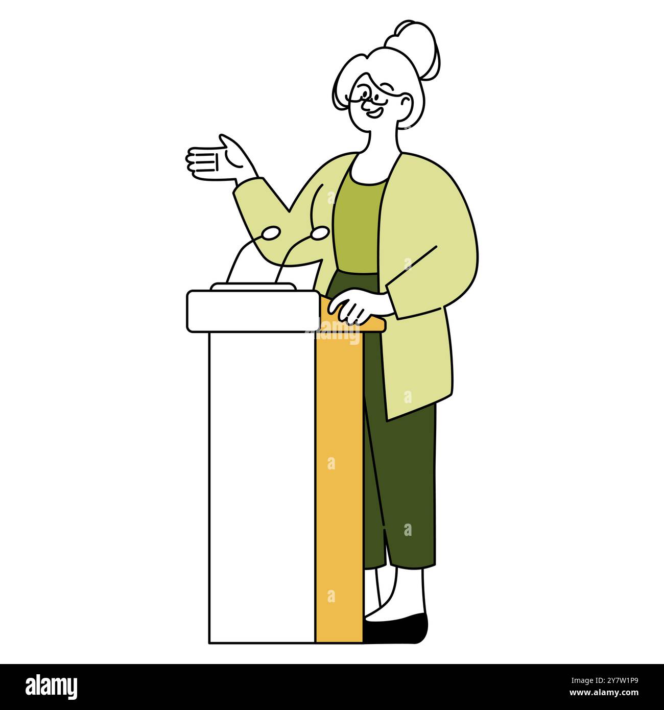 Experienced businesswoman giving a presentation. Professional female ...