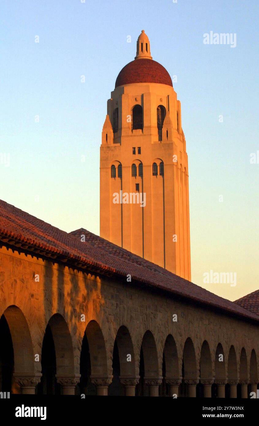 Stanford, California --Hoover Tower at Stanford University. This 285 ...