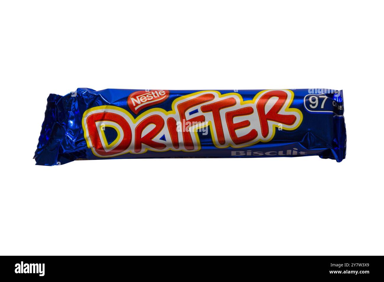 Nestle Drifter biscuit, biscuit bar isolated on white background - crisp wafer dipped in chewy ...