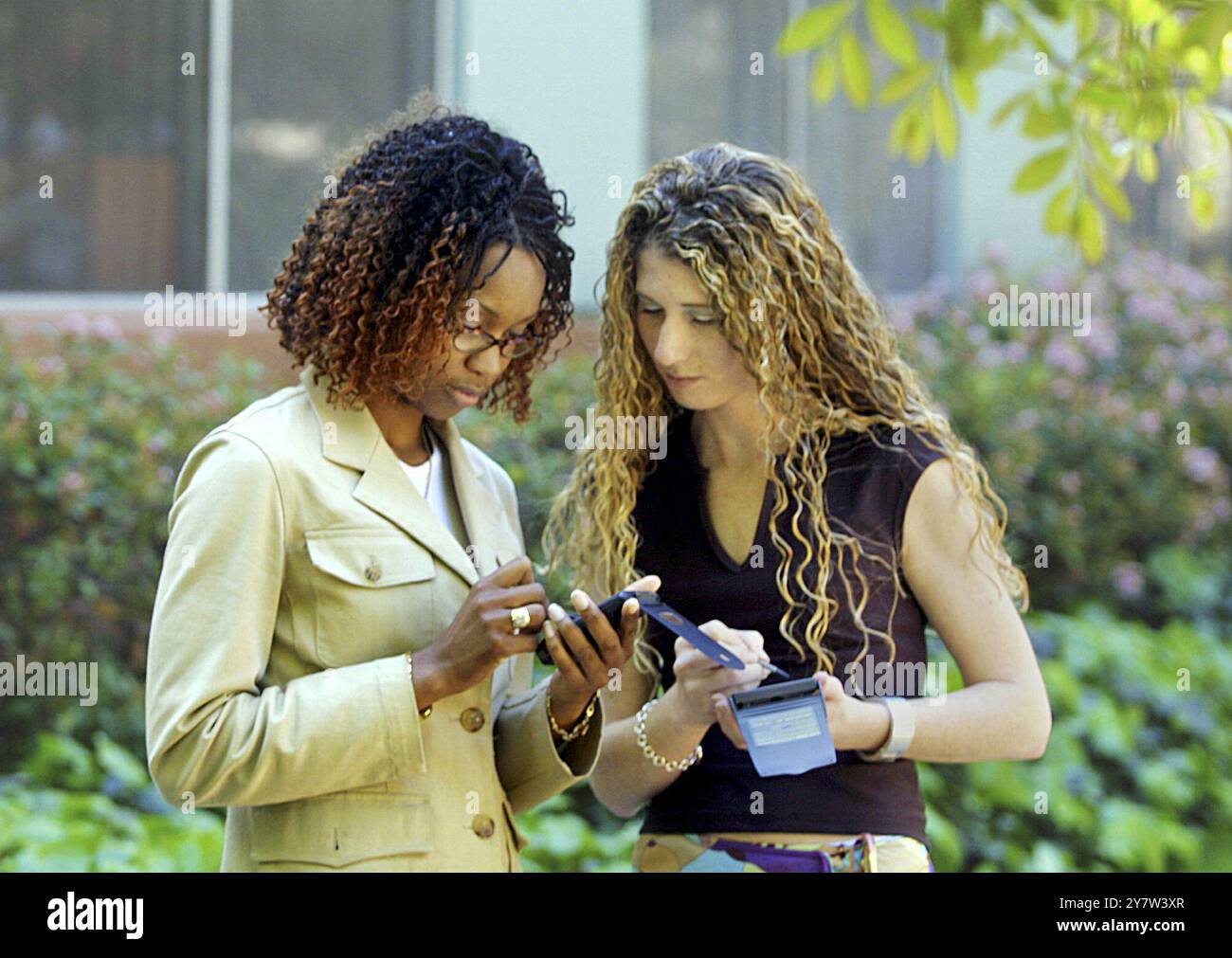 San Jose, Calif.,--(left to right) Sheree Hoggro and Jennifer Anderson ...