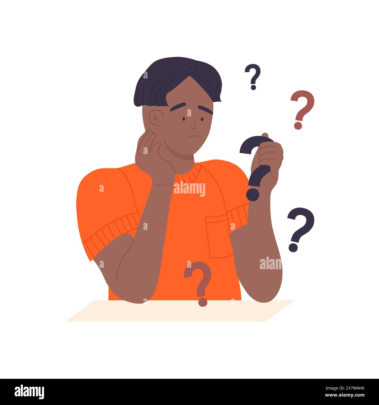 Young adult question mark Stock Vector Images - Alamy