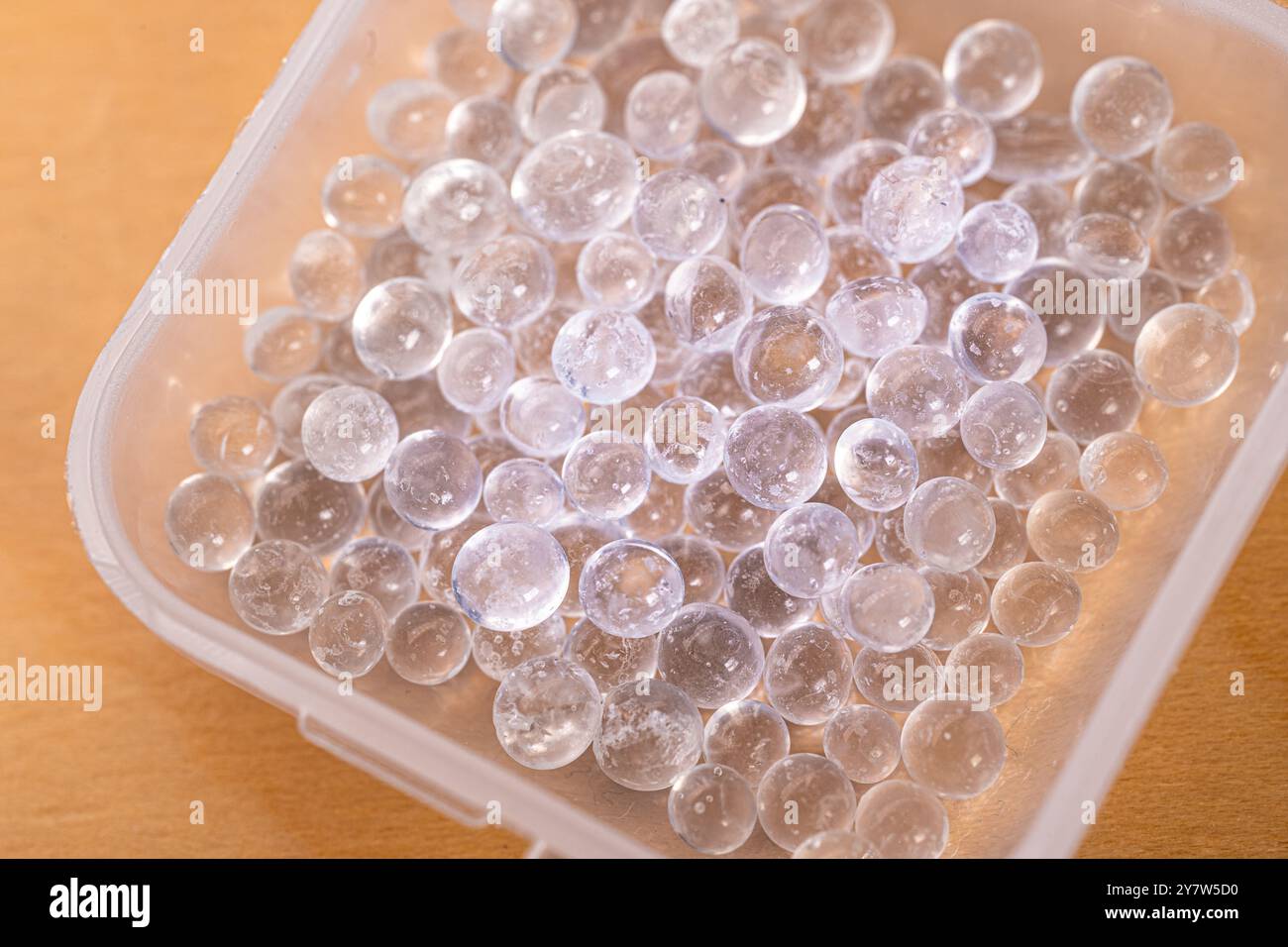 Plastic pellets or nurdles symbolizing microplastic pollution and ...