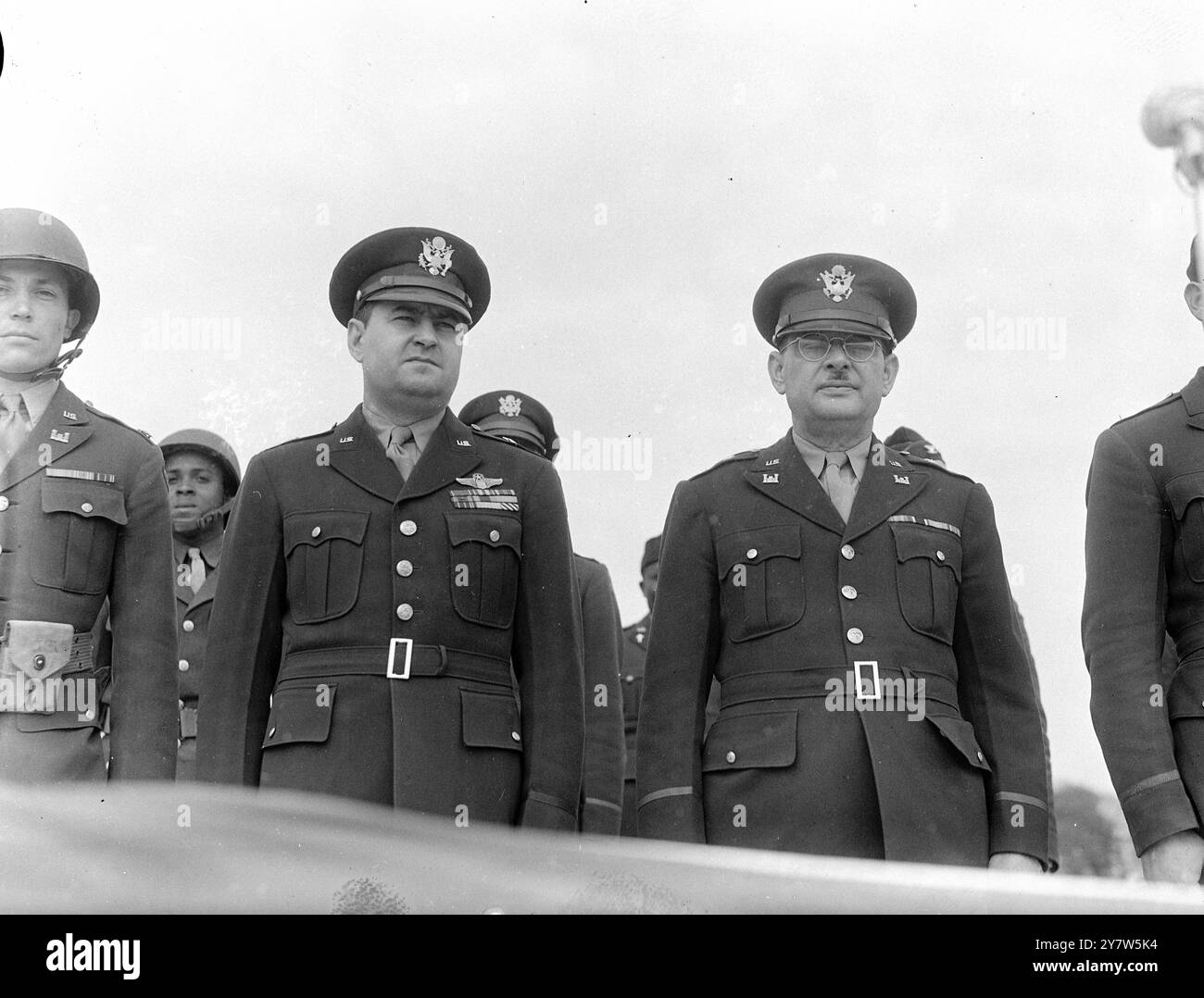 Original caption: ANOTHER AIRFIELD FOR THE USAAF IN BRITAIN Built ...