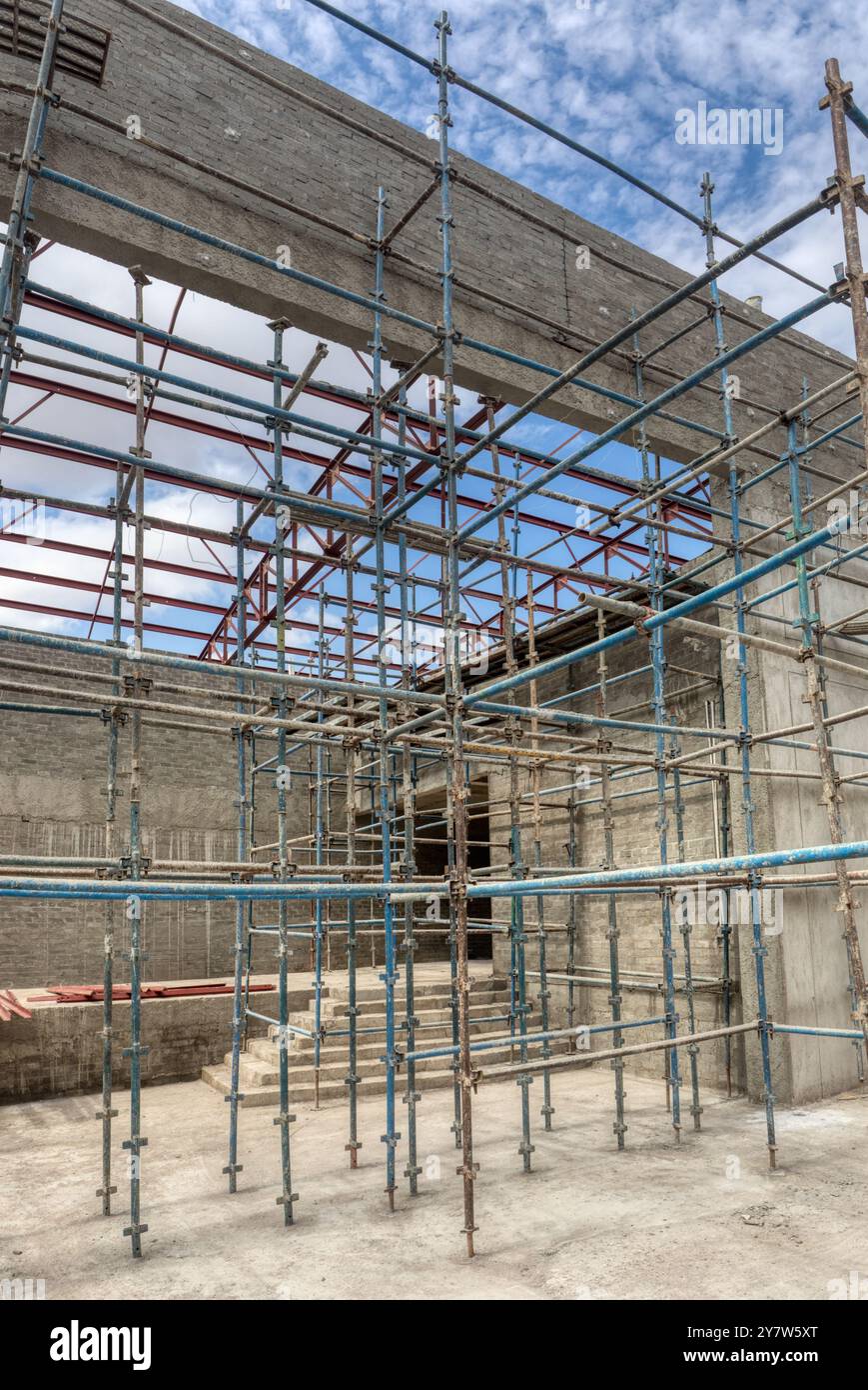 scaffolding rental services, construction industry, industrial building ...