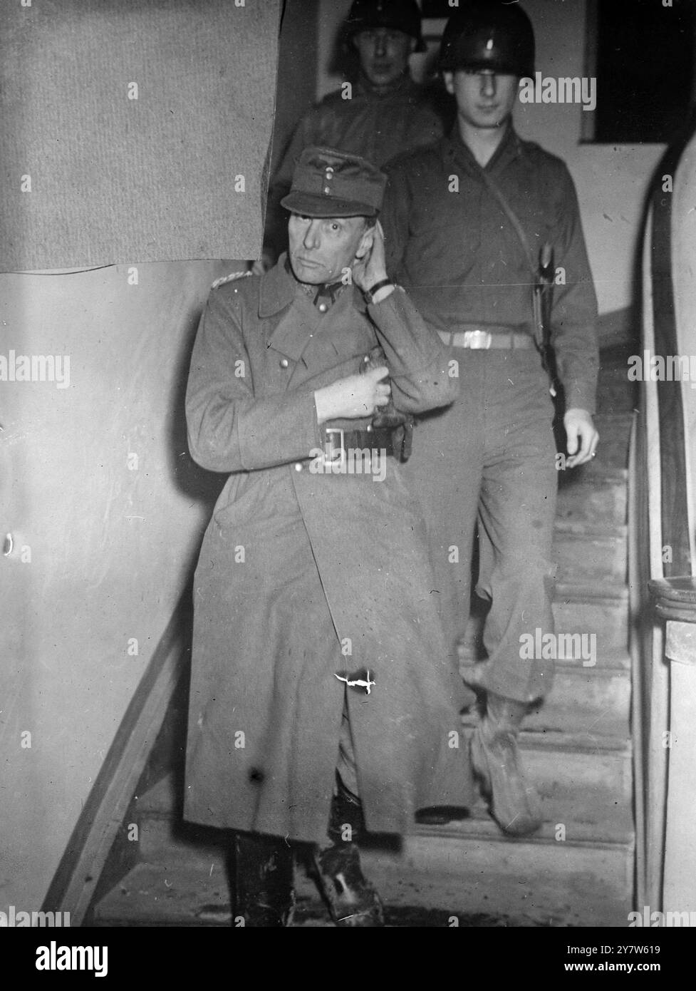 PATTON ' S TROOPS CAPTURE A GENERAL Photo shows: Lieutenant General ...