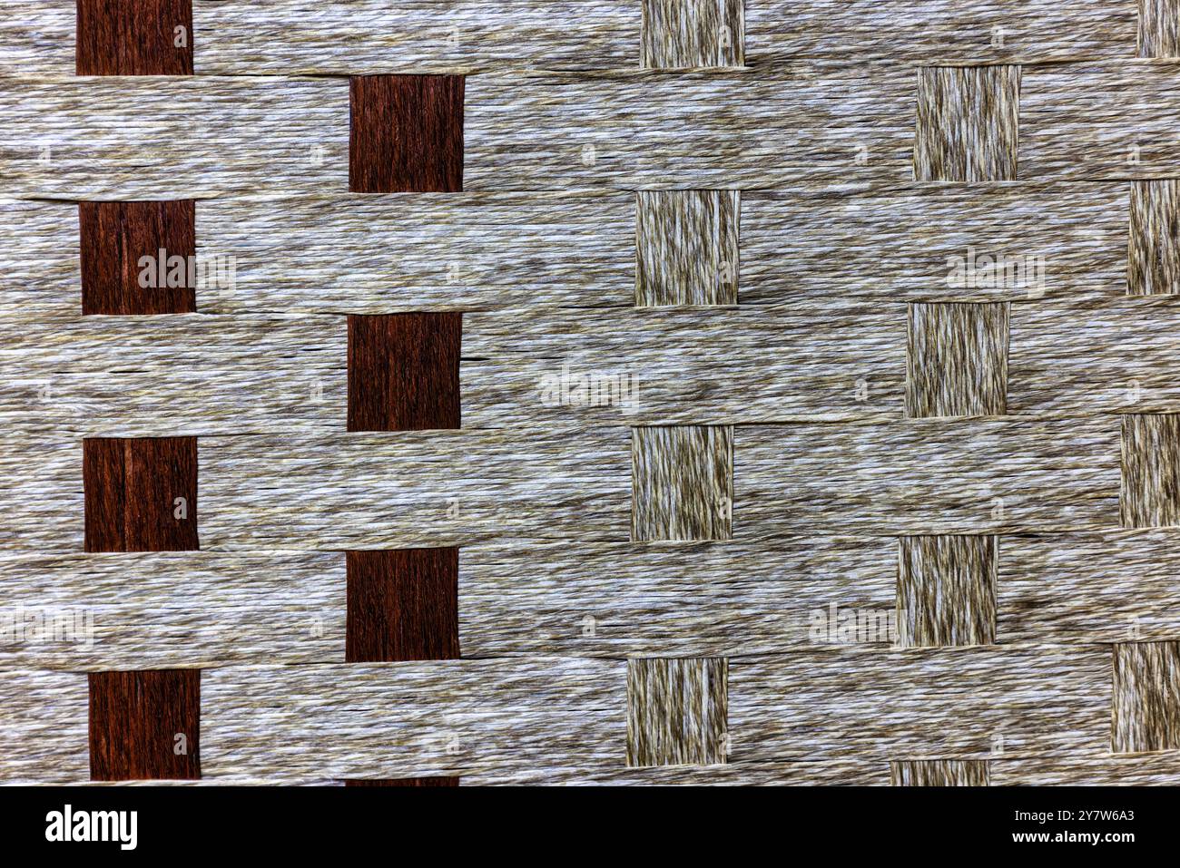 natural organic raffia rattan weaved texture with jute squares Stock ...