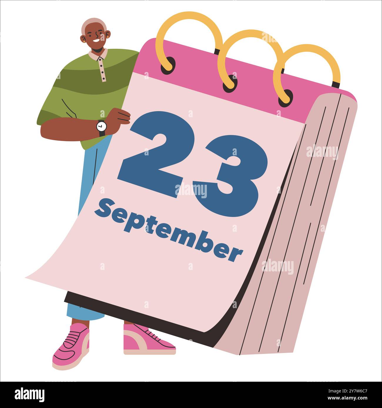 Young businessman concept. Professional managing his schedule ...