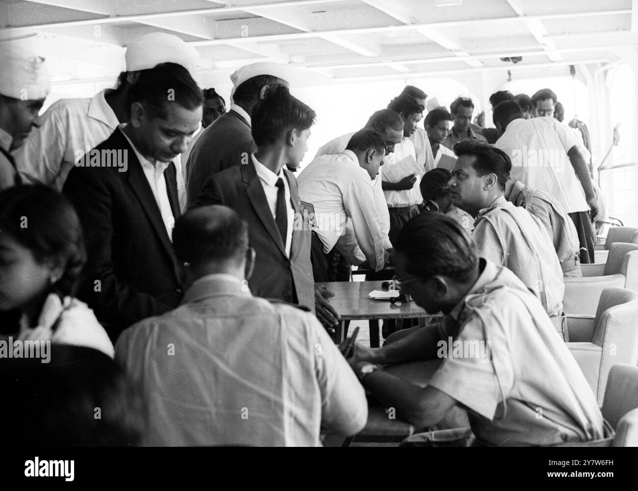 Some of the 500 Kenya Indians pictured as they landed at Bombay from ...