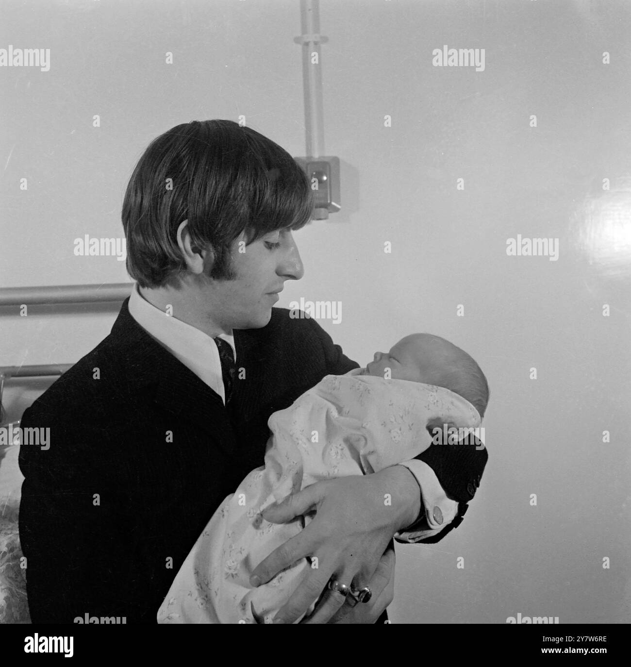 RINGO'S BABY SON London: "He's got my nose.." says Beatle Ringo Starr ...