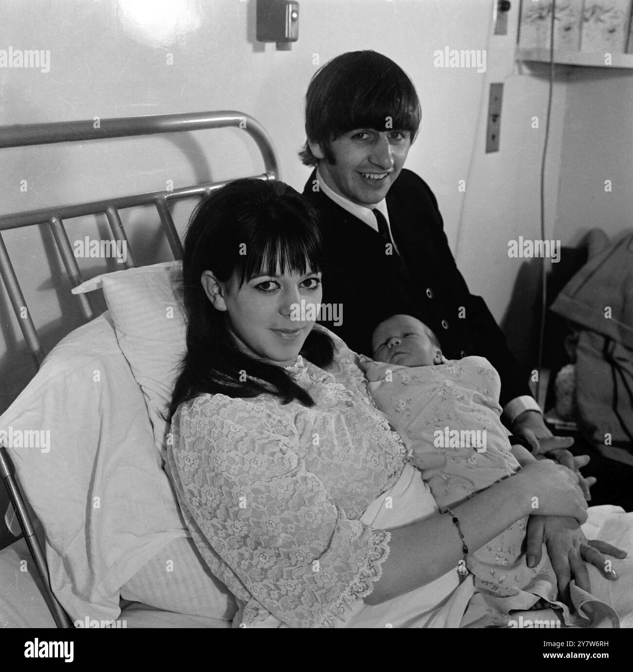 RINGO'S BABY SON London: Beatle family group, in Queen Charlotte's ...