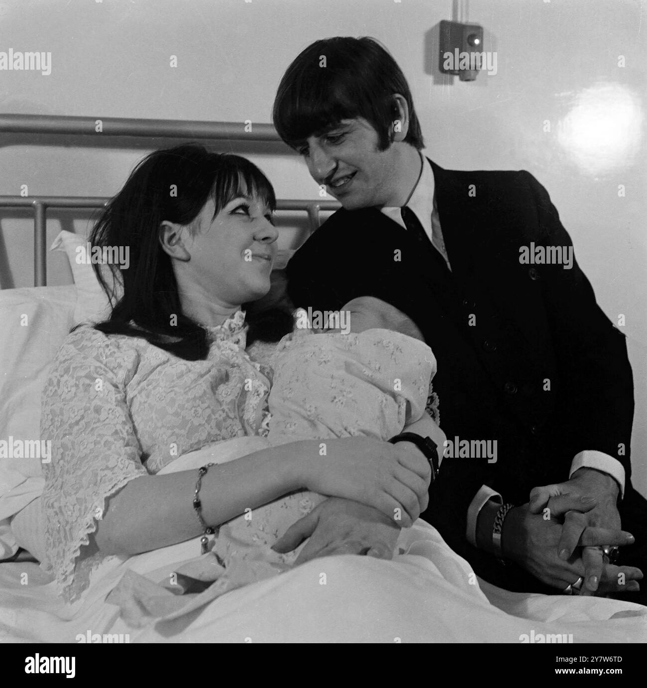 RINGO'S BABY SON London: Fond glances between Beatles Ringo Starr and ...