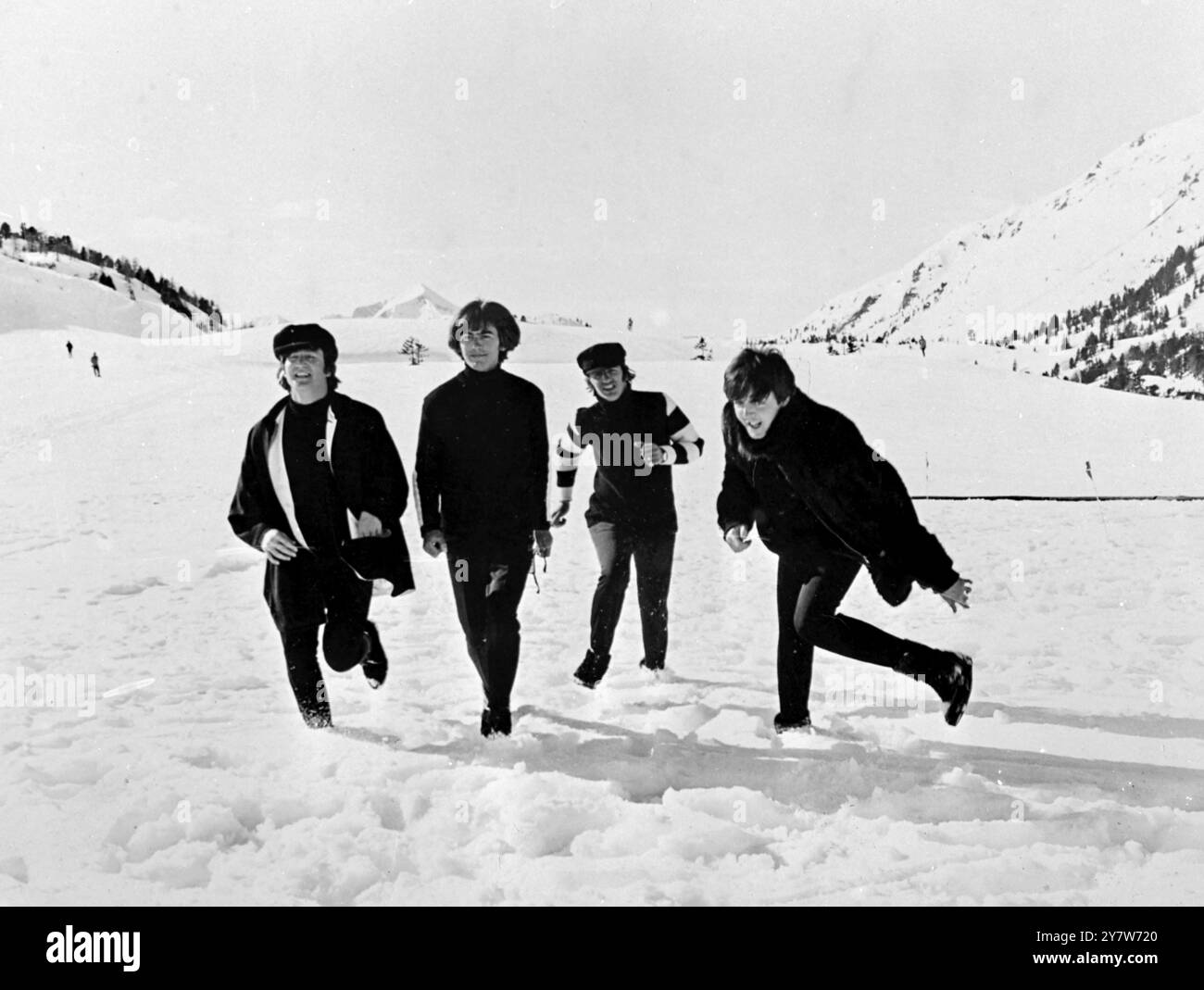 DEEP FREEZE FOR MBE'SObertauern, Austria: The Beatles pictured before ...