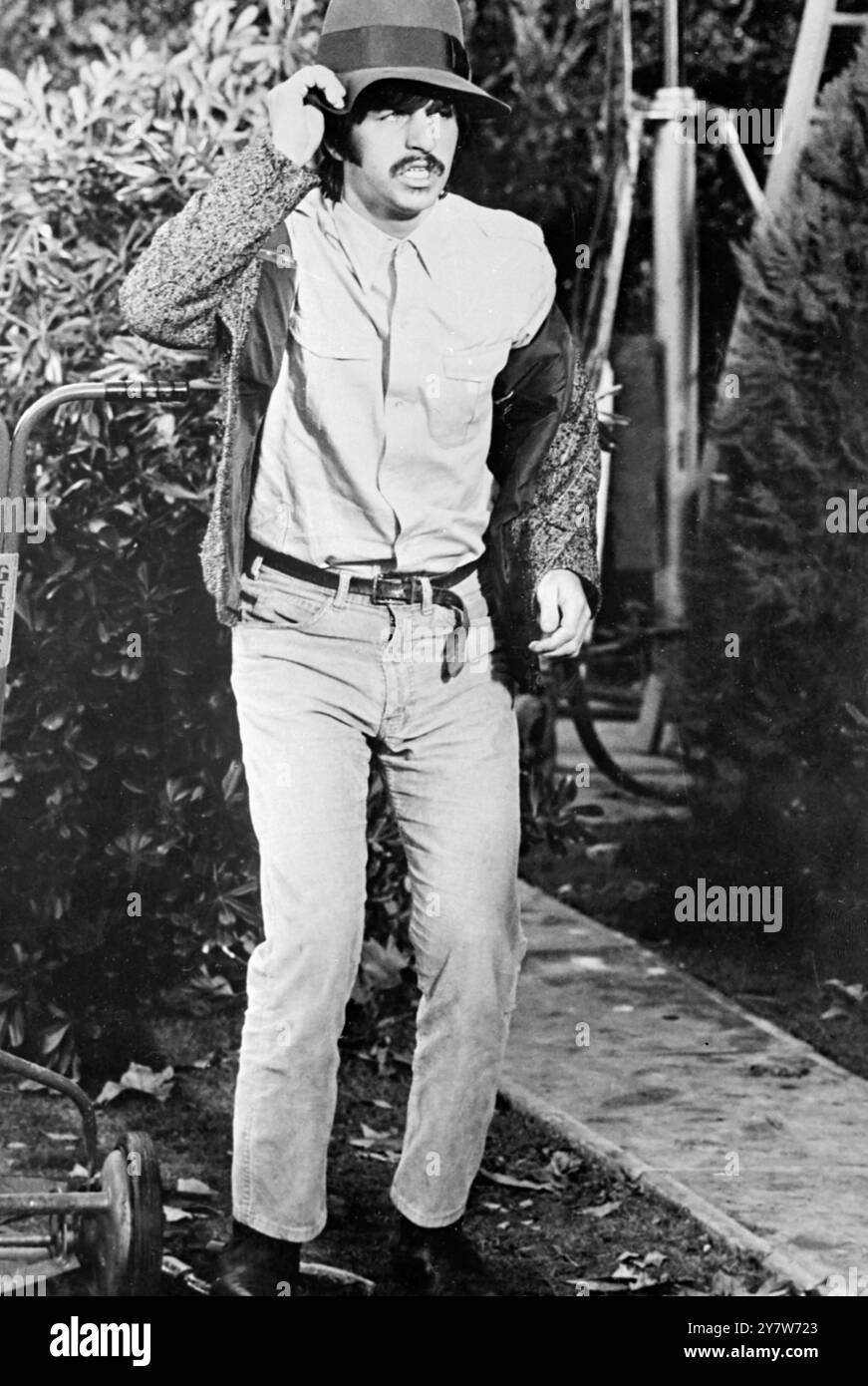 FILM STAR RINGO Rome: Beatle Ringo Starr pictured on the set of "Candy ...