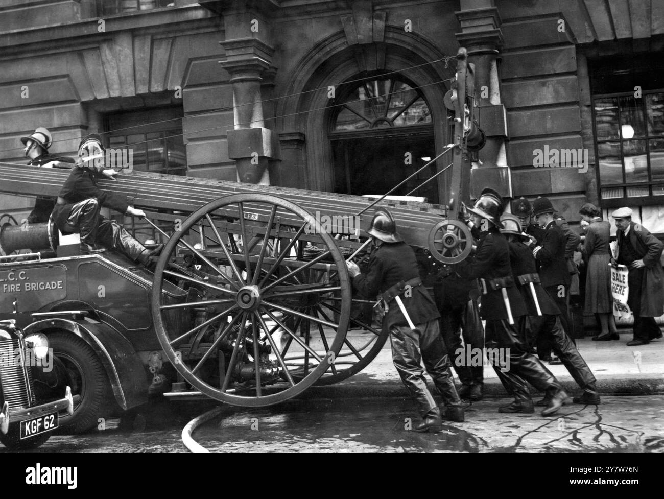 Fire broke out this morning in the basement of the War Office, in a ...