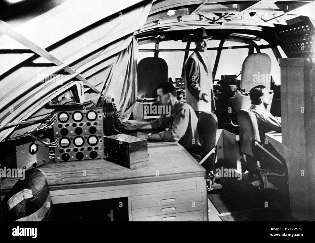 Howard Hughes has just built an enormous flying boat at Terminal Island ...