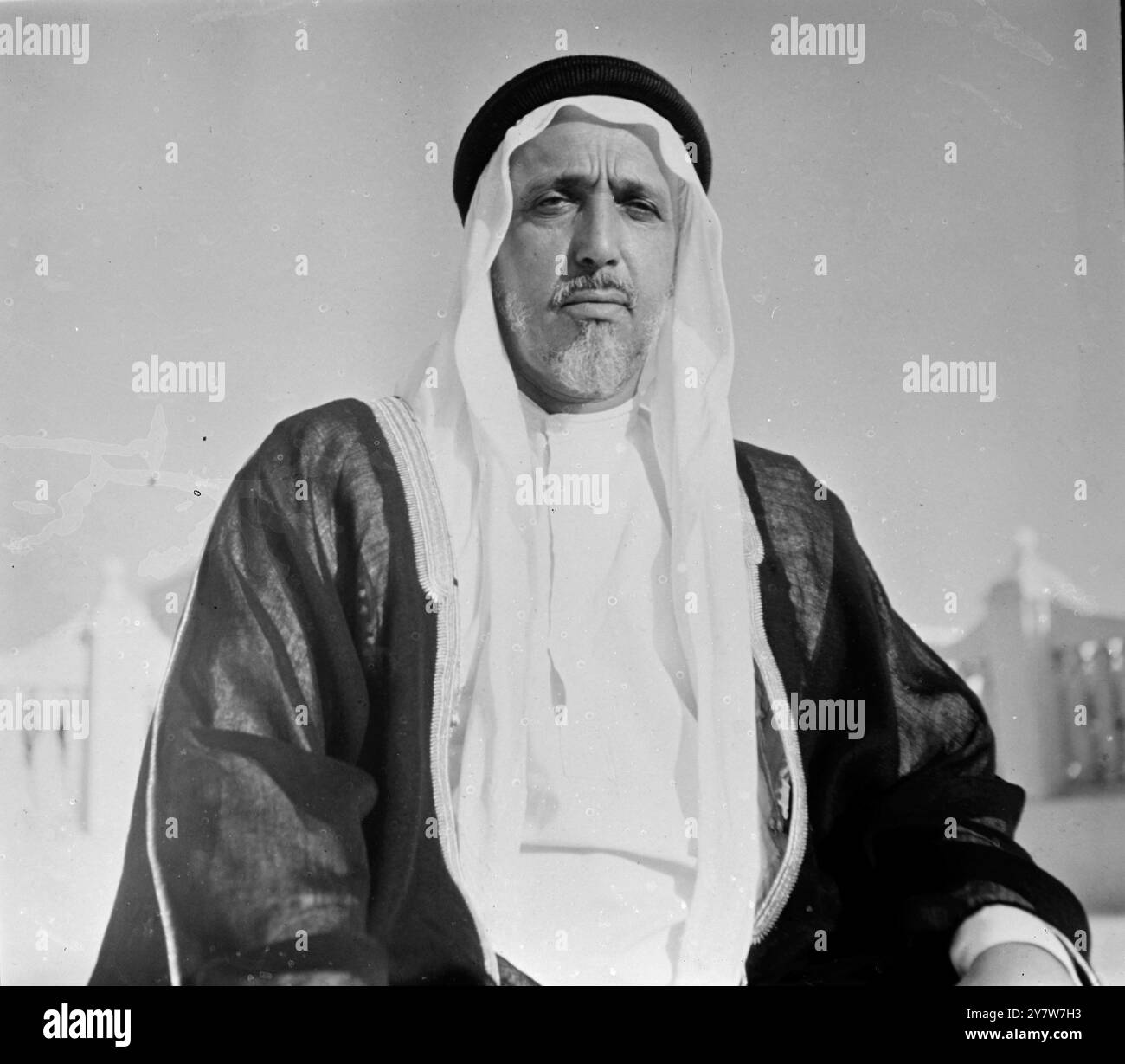 Qatar - 1954 PICTURE SHOWS:- His Excellency Sheikh Ali bin Abdulla bin Qasim al Thani , the ...