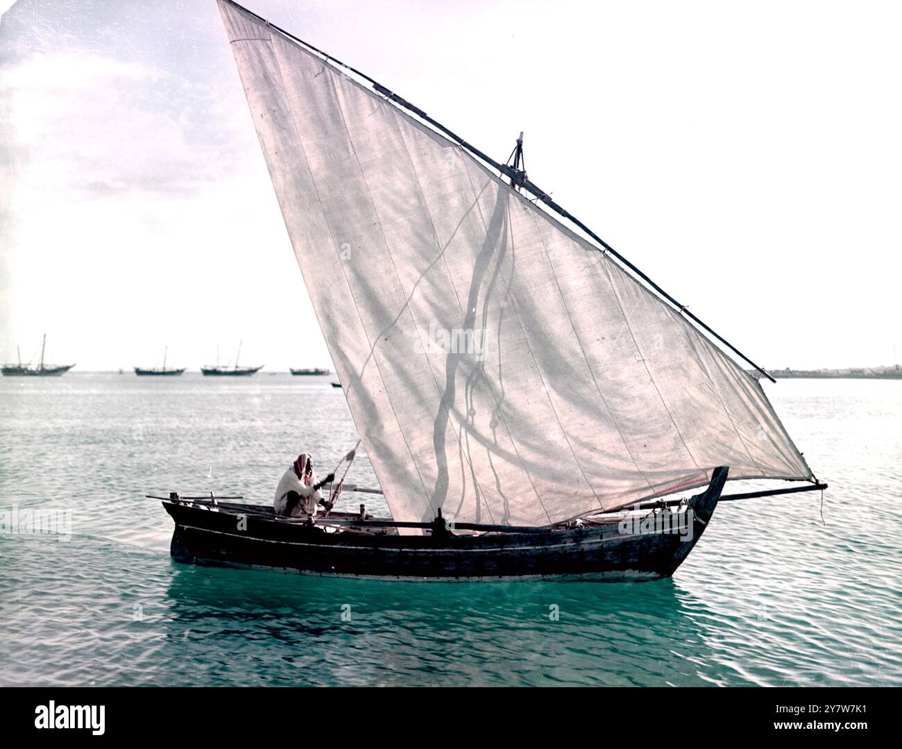 Boat sets sail 1950s hi-res stock photography and images - Alamy