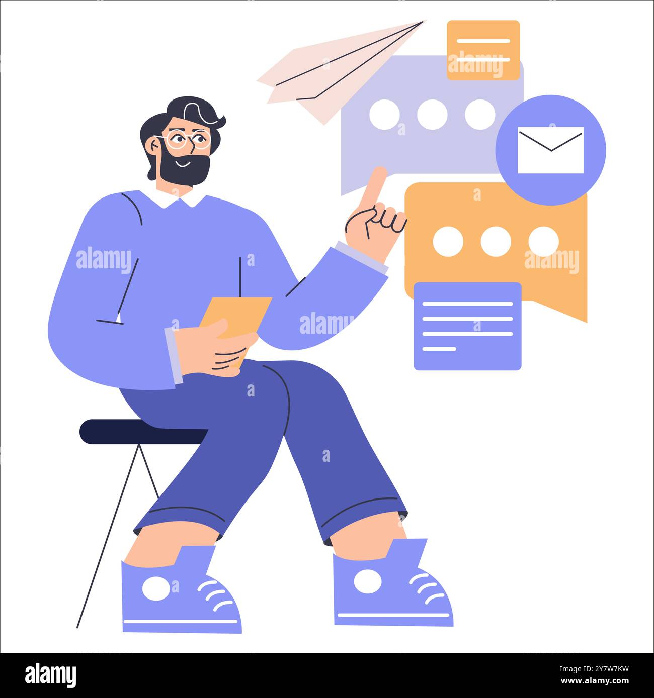 Diverse businessman in discussion vector concept. Illustrating ...